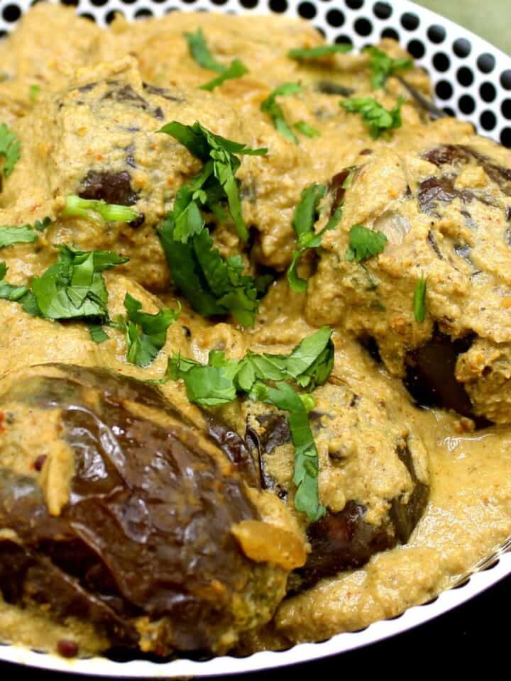 Baingan Masala Recipe - Holy Cow Vegan