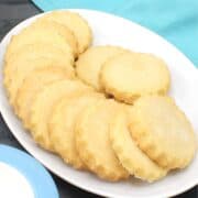 Vegan Sablé Cookies (French Shortbread) - Holy Cow Vegan