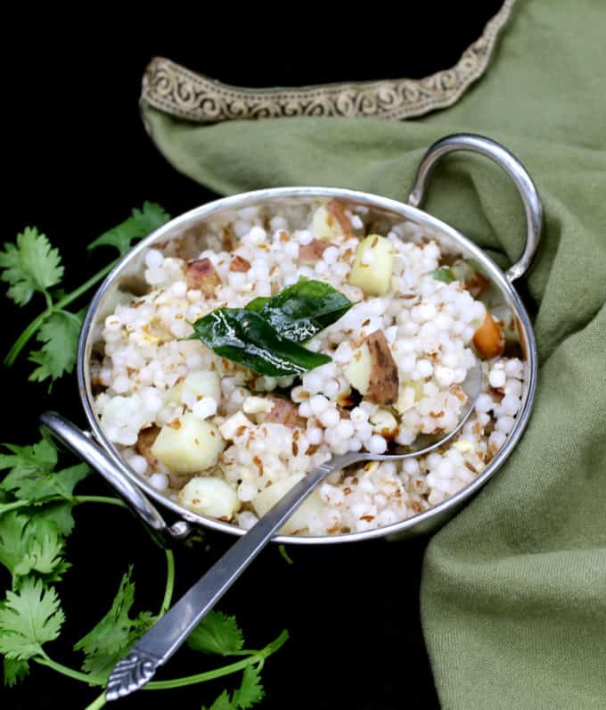 Sabudana Khichdi (Indian tapioca pilaf) - Holy Cow Vegan