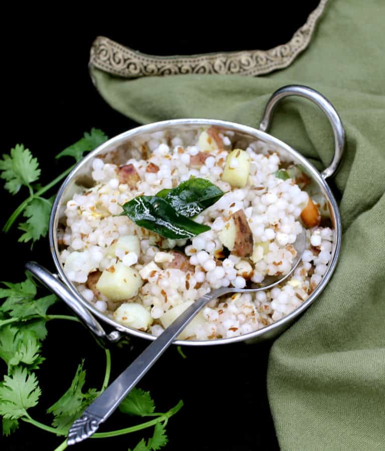 Sabudana Khichdi (Indian tapioca pilaf) - Holy Cow Vegan