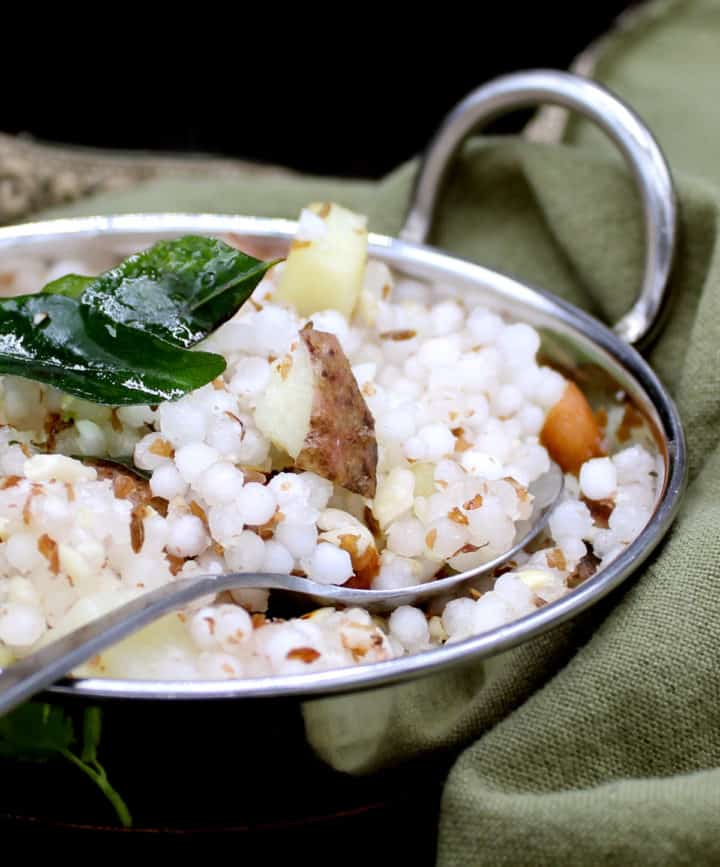 Sabudana Khichdi (Indian tapioca pilaf) - Holy Cow Vegan