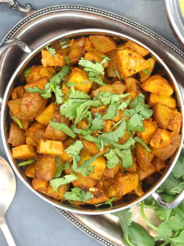 Potato Masala (Aloo Masala) - Holy Cow Vegan