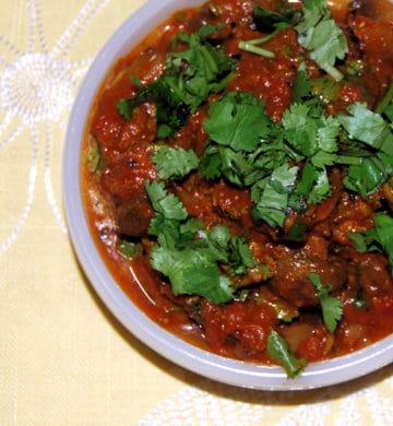 Mushroom Achari - Holy Cow Vegan