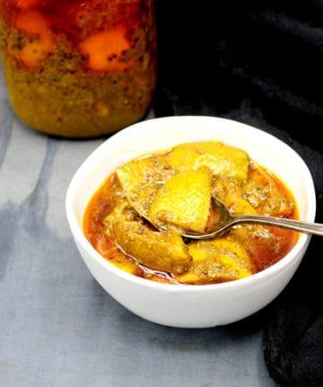Homemade Indian Lime Pickle (Nimbu ka Achaar). Probiotic and Delicious ...