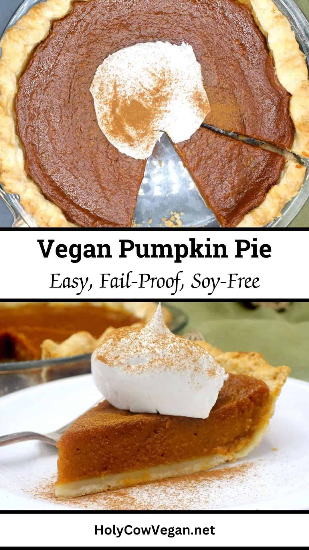 Vegan Pumpkin Pie - Holy Cow Vegan