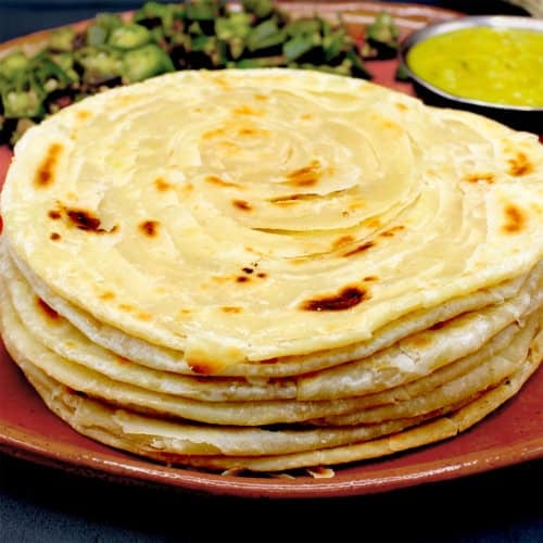 Paratha (Flaky Indian Flatbread) - Holy Cow Vegan
