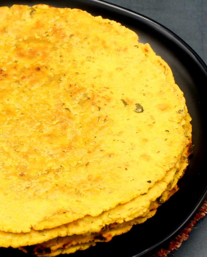 Besan Roti (Gluten-free Chickpea Flour Flatbread)