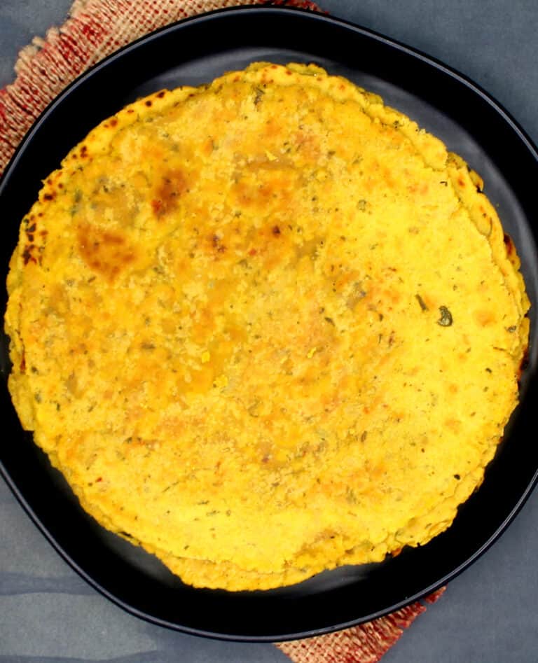 Besan Roti Recipe - Holy Cow Vegan