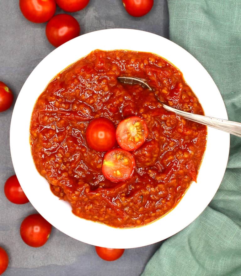 Easy Tomato Compote - Holy Cow Vegan