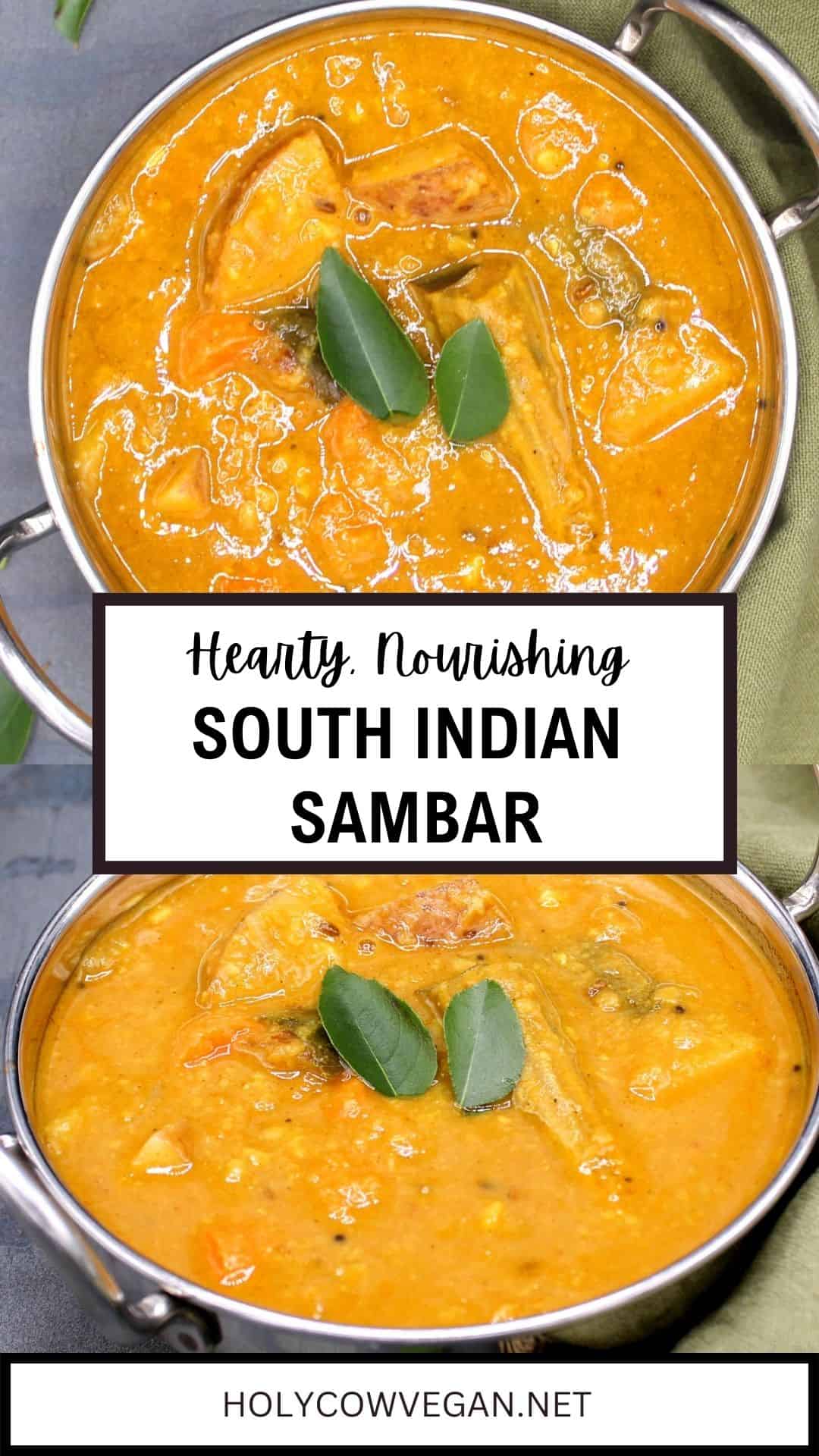 Sambar Recipe (How to Make South Indian Sambar) - Holy Cow Vegan