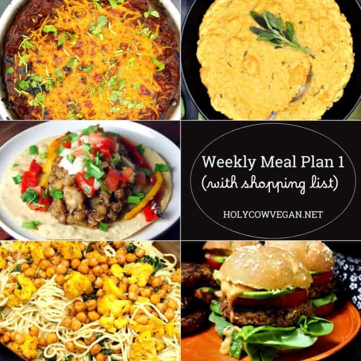 Meal Plan 1 - Holy Cow Vegan