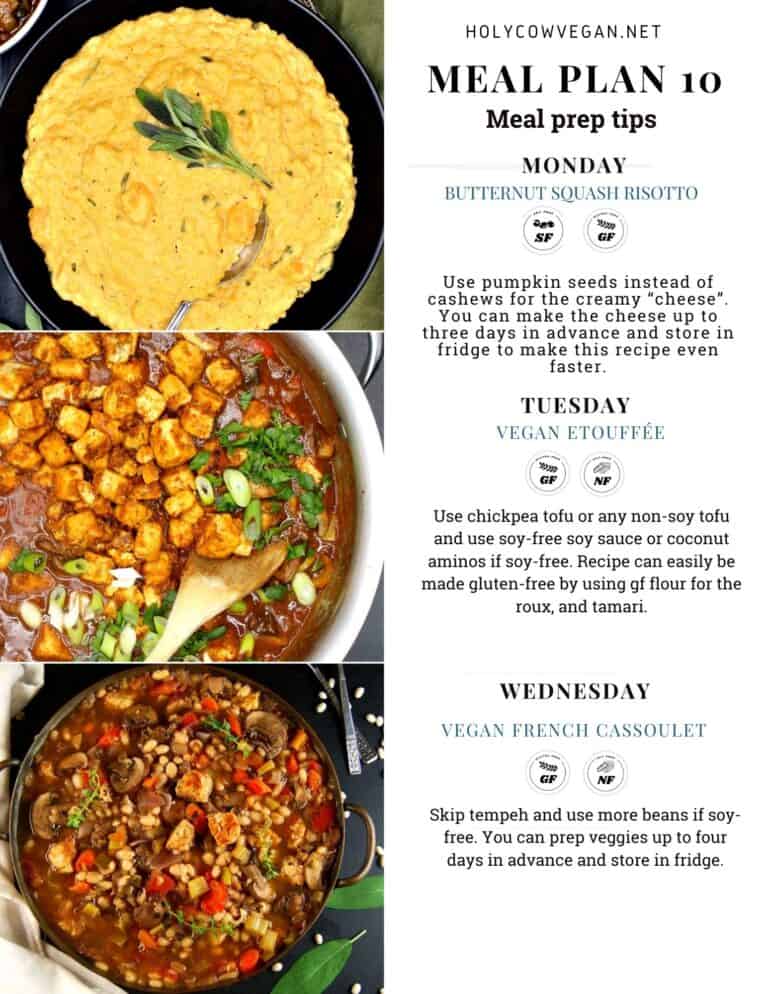 Vegan Meal Plan 10 - Holy Cow Vegan