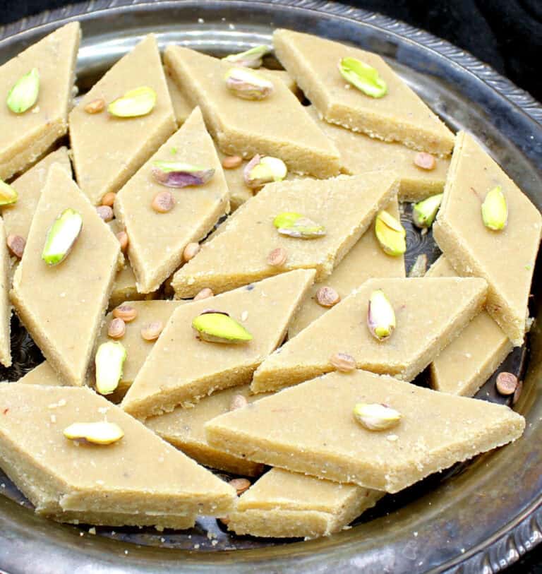 Vegan Badam Katli (Almond Barfi) - Holy Cow Vegan