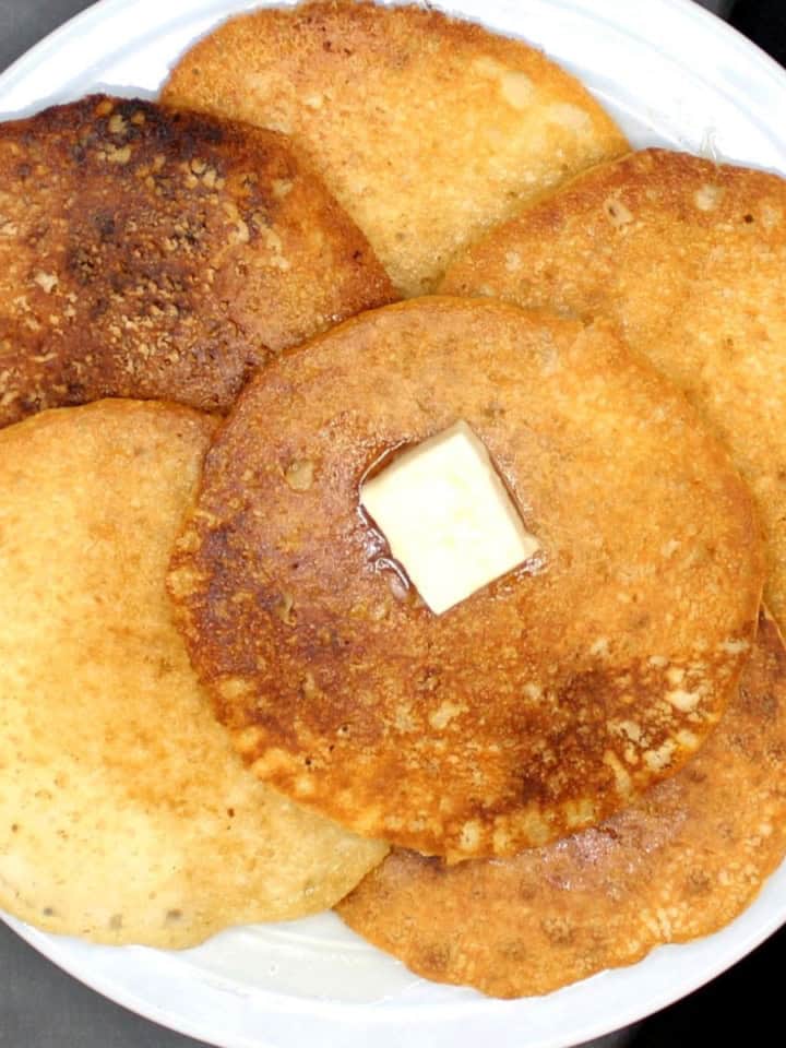 Vegan Oatmeal Pancakes Recipe - Holy Cow Vegan