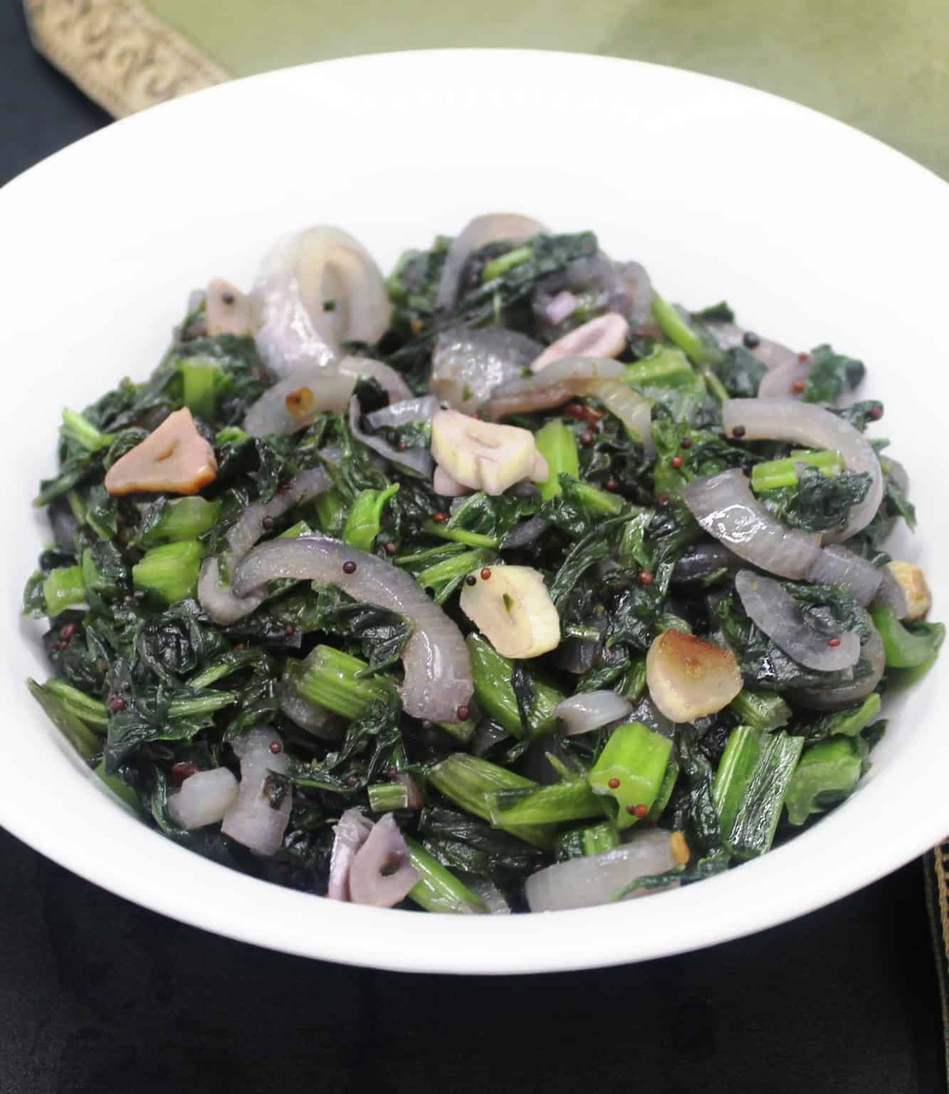 Sautéed Mustard Greens - Holy Cow Vegan