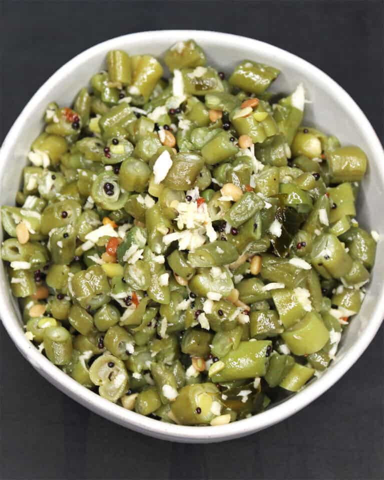 Indian Green Beans Sabzi - Holy Cow Vegan